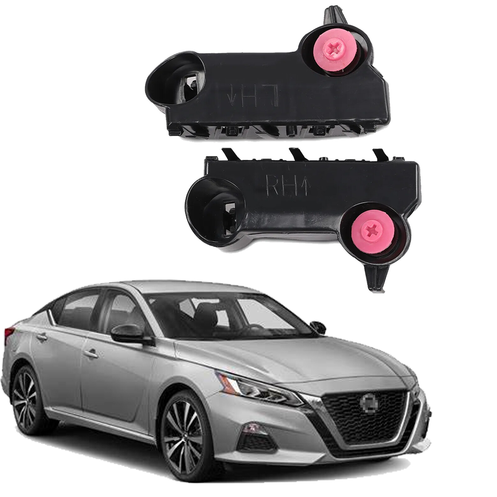 For 2019 2020 2021 Nissan Altima Front Bumper Brackets Retainers Left ...