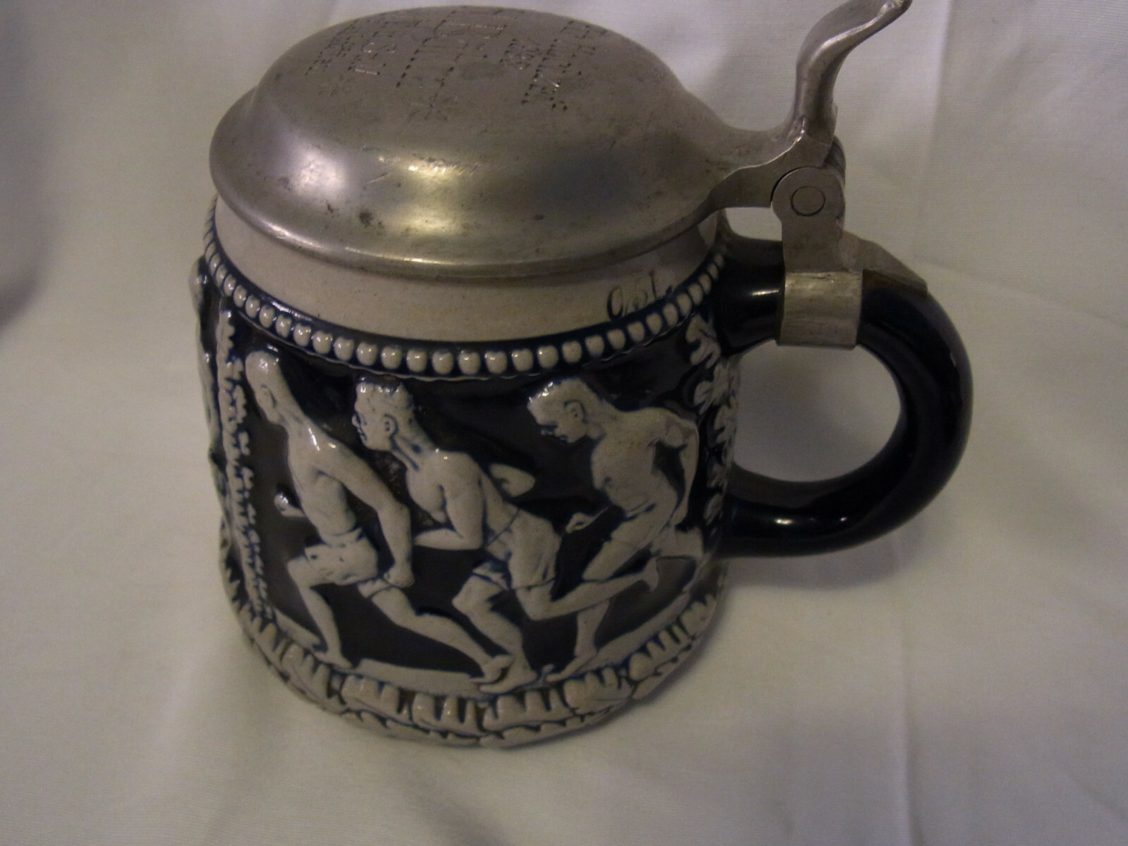 Beer Stein Lidded Sports 1938 Vintage German #XX | eBay