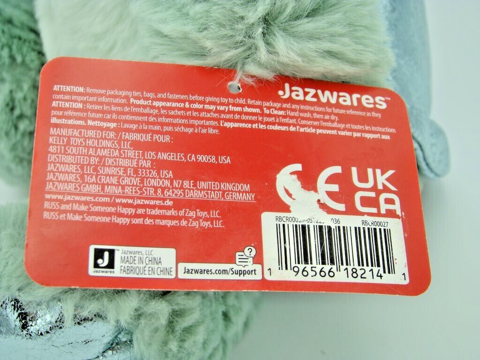 Russ Turtle Plush Stuffed Animal Super Soft Toy Soft 13" with Crackle ...