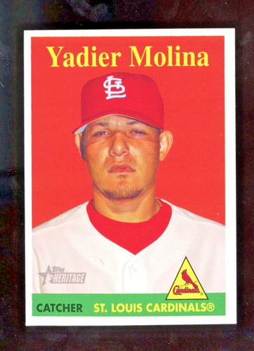 2007 Heritage YELLOW Letter SP YADIER MOLINA #24 | eBay