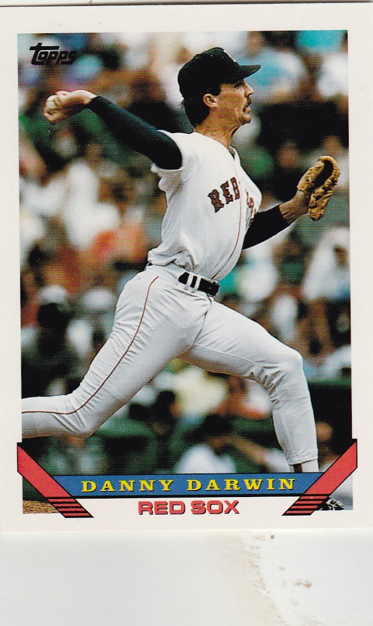 FREE SHIPPING-MINT-1993 Topps #214 Danny Darwin Boston Red Sox Baseball ...