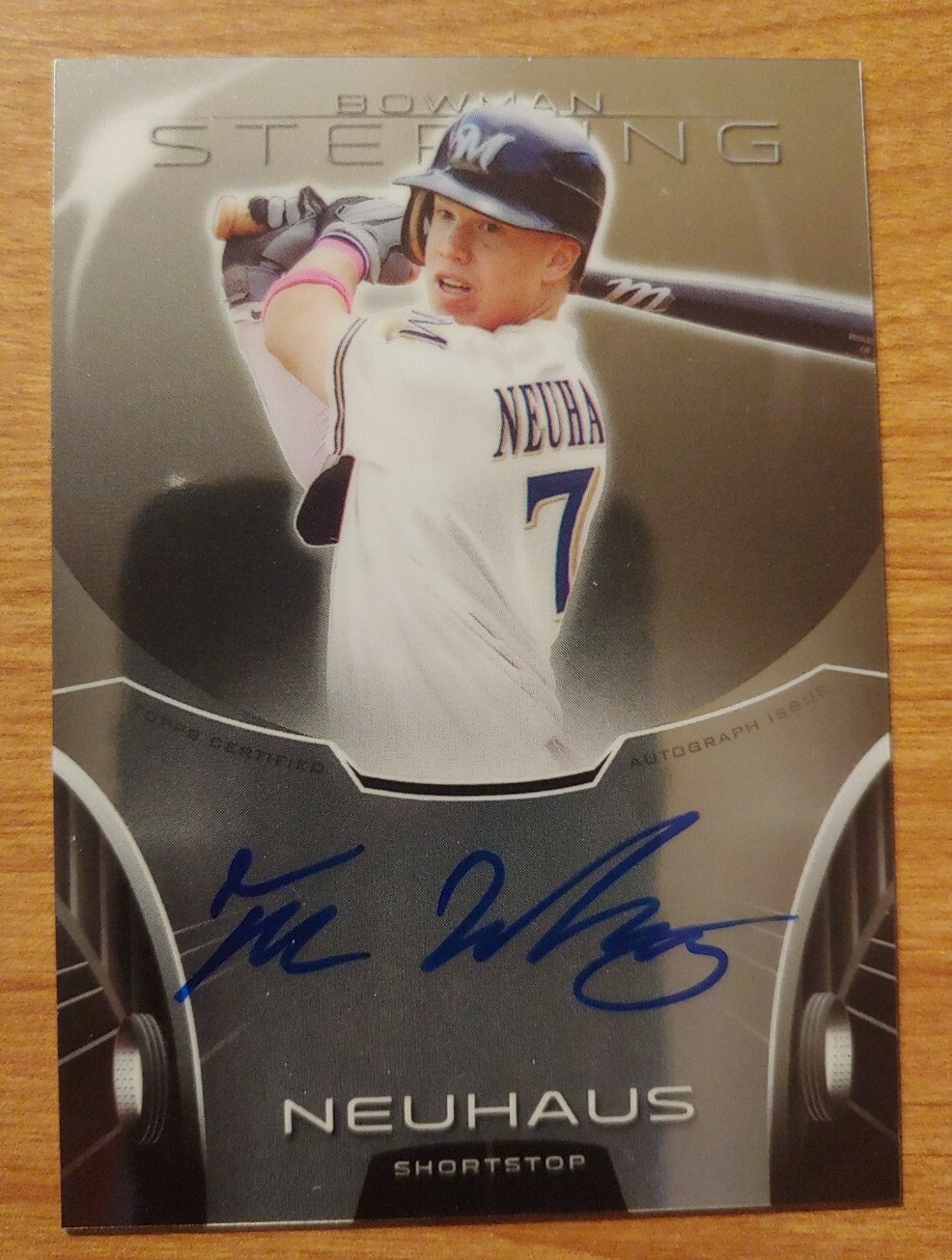 TUCKER NEUHAUS RC 2013 Bowman Sterling Rookie Autograph Relic #BSAP-TN ...