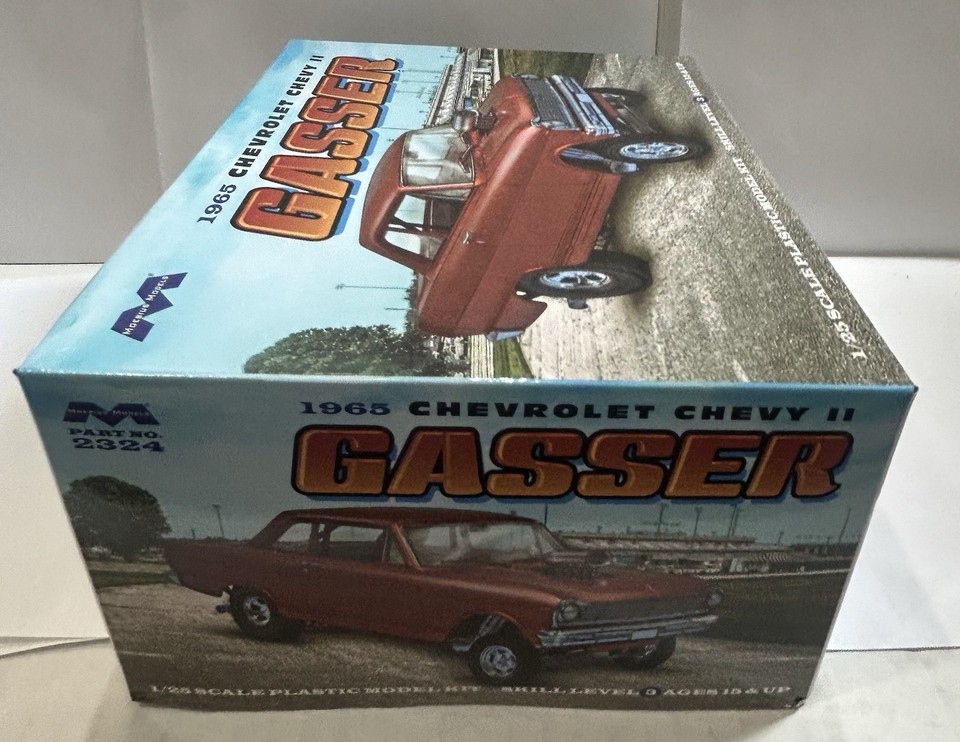 MOEBIUS 1965 CHEVY II GASSER MODEL KIT #2324 CHEVROLET GASSER 1:25 KIT ...