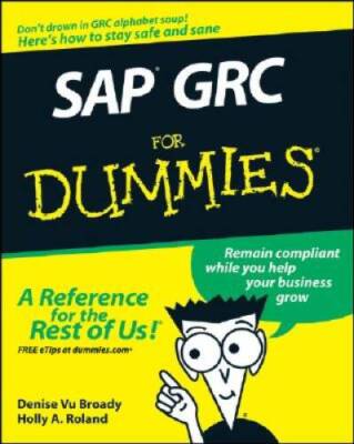 SAP GRC For Dummies - Paperback By Broady, Denise Vu - GOOD ...