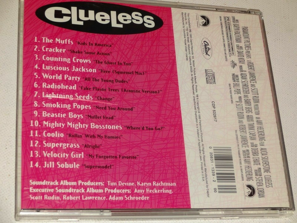 Clueless [Original Motion Picture Soundtrack](1995 Capitol Records) NEW ...