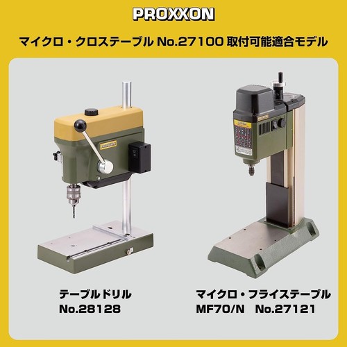 PROXXON Micro Cross Table No.27100 Slide dimensions: X46mm, Y132mm Made ...