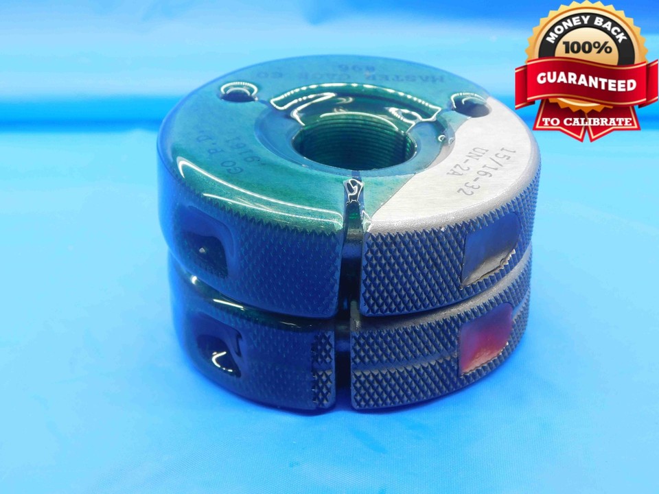 15/16 32 UN 2A THREAD RING GAGES .9375 GO NO GO P.D.'S = .9161 & .9123 ...