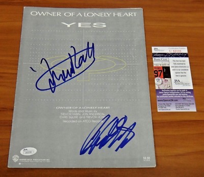 Yes Rock Band Signed Autograph Sheet Music JSA COA | eBay