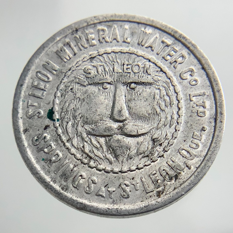 Good For One Glass St Leon Mineral Water 1892 Token GG448 | eBay