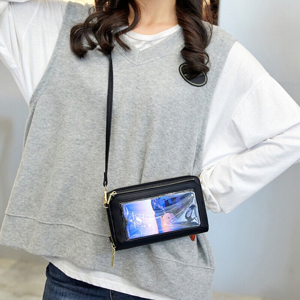 Touch Screen Bag Crossbody Cell Phone Purse Case Shoulder RFID Blocking ...