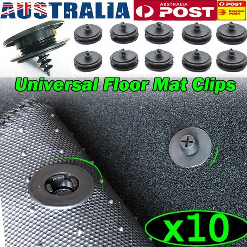10 Replacement Floor Mat Carpet Anti-Slip Fastener Clips Car Auto Stay ...