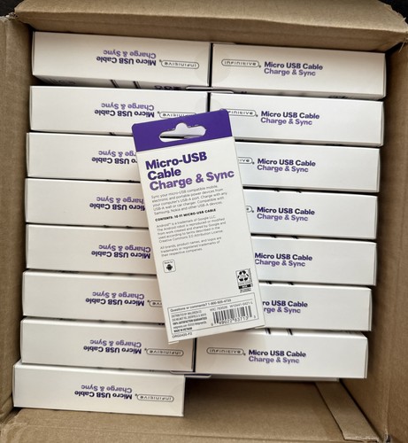 Infinitive Durable 10 Ft. Micro USB Cable Charge & Sync for Android ...