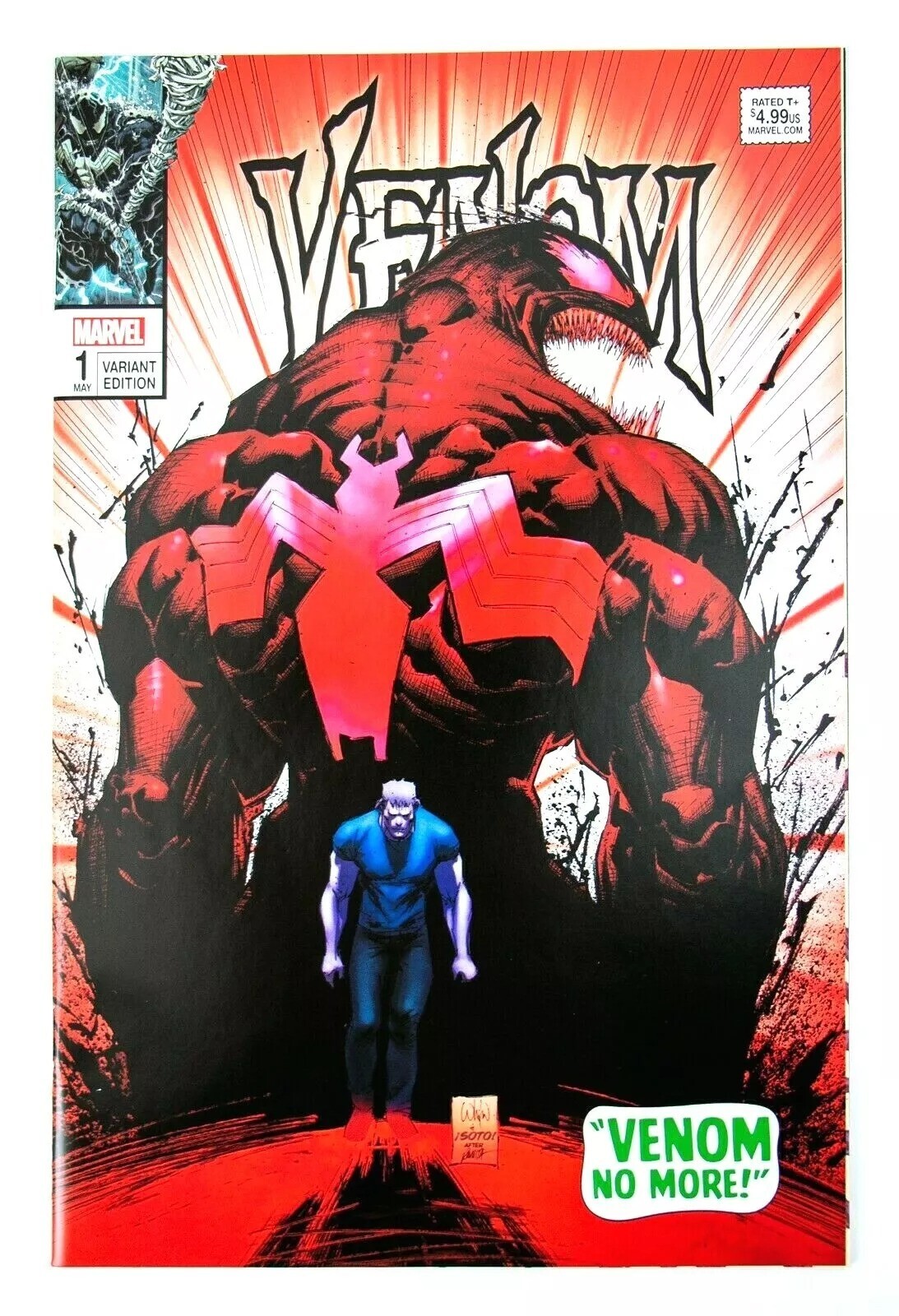 Venom #1 (2018) ASM #50 Homage trade virgin set Cates Portacio Variant ...