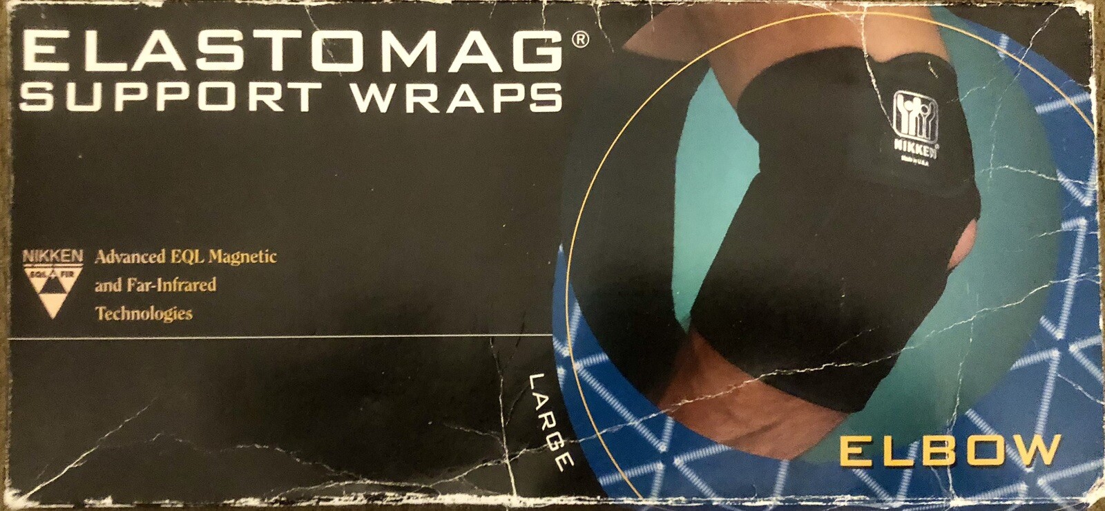 NIKKEN Elastomag ELBOW Magnetic Wrap LARGE with EQL-FIR EUC In Original ...