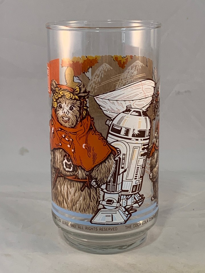 1983 Wicket Ewoks C3PO STAR WARS Burger King Collector Glass | eBay