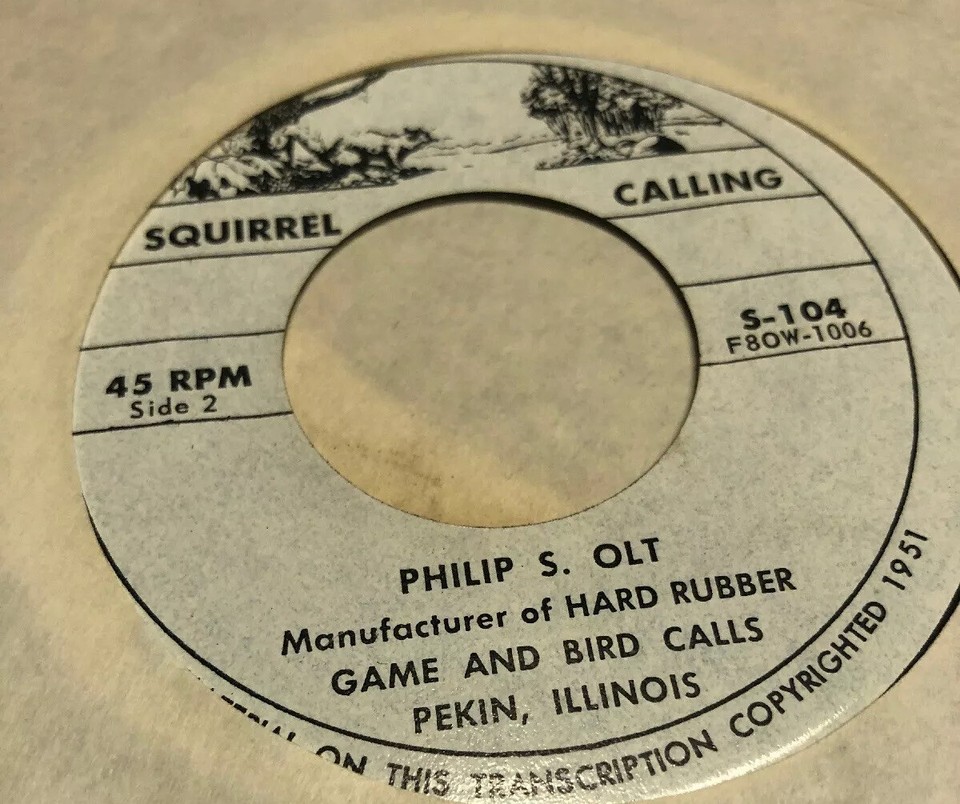 Phillip S Olt Squirrel Calling S-104 45 Rpm How To Call | eBay