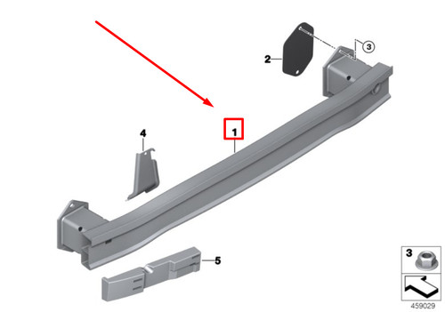 NEW MINI COOPER F55 REAR BUMPER CARRIER 51127300788 7300788 ORIGINAL | eBay