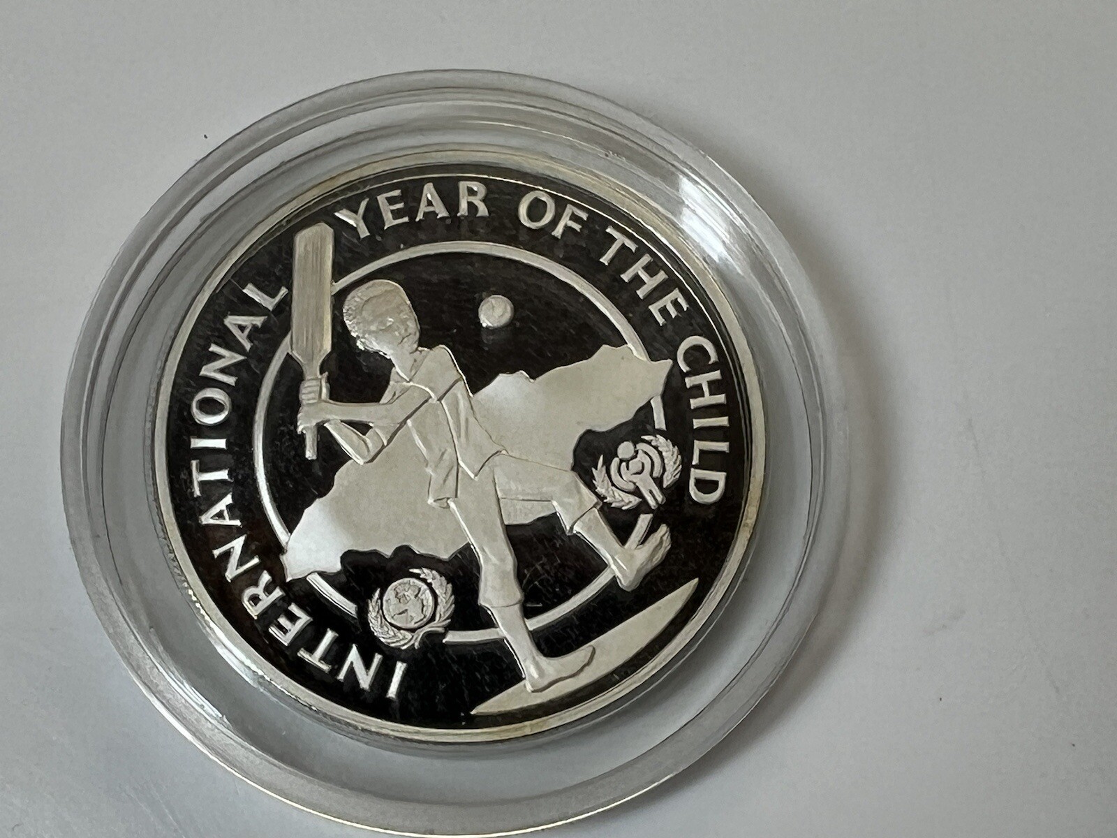 UNICEF INTERNATIONAL YEAR OF THE CHILD STERLING SILVER COIN JAMAICA ...