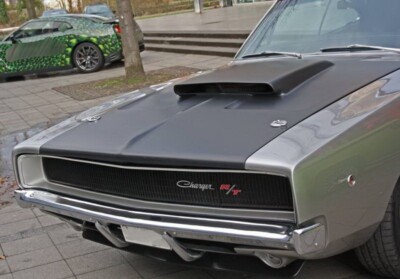 68 69 Dodge Charger SHOWCARS Hood Pin on 3 inch Custom 6 Pack Scoop ...