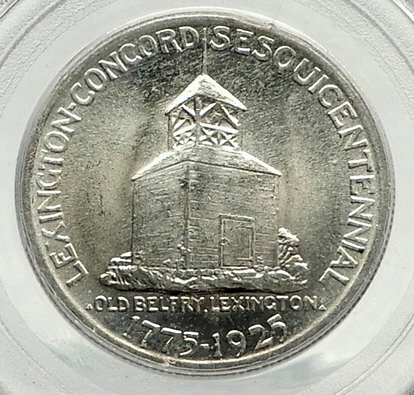 LEXINGTON CONCORD BATTLE Commemorative Silver Half Dollar US Coin PCGS ...