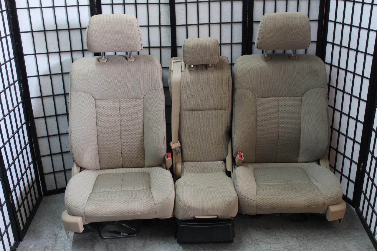 2009-2014 Ford F150 Driver & Passenger Front Seats W/ Jump Seat Driver ...