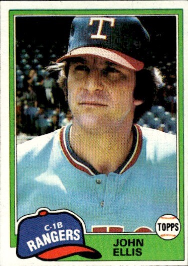 1981 Topps #339 John Ellis Texas Rangers Baseball | eBay