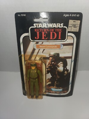 1983 Star Wars Return of the Jedi Rebel Commando Action Figure Reseal ...