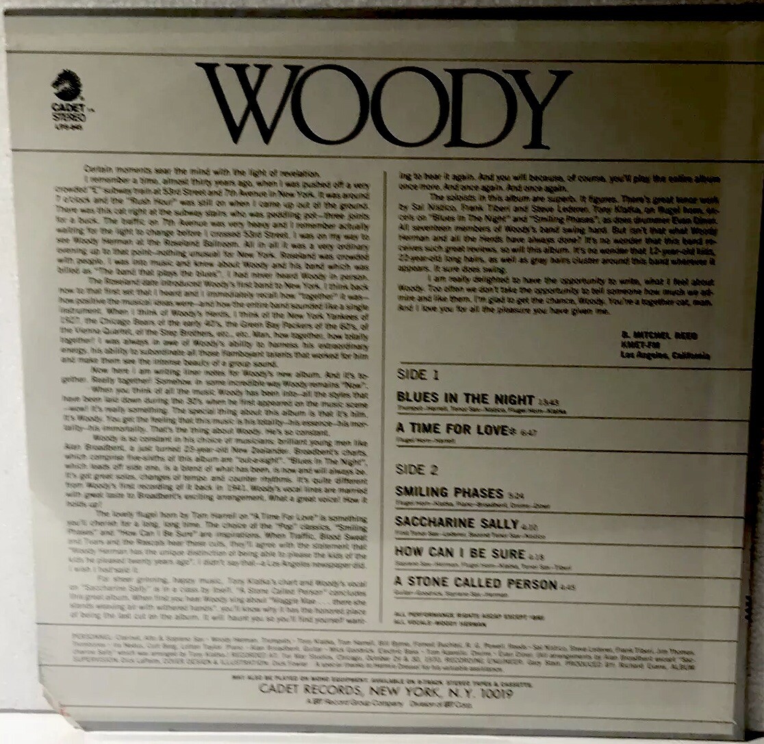 WOODY HERMAN Woody LP Cadet LPS-845 SEALED vinyl LP Out Of Print | eBay