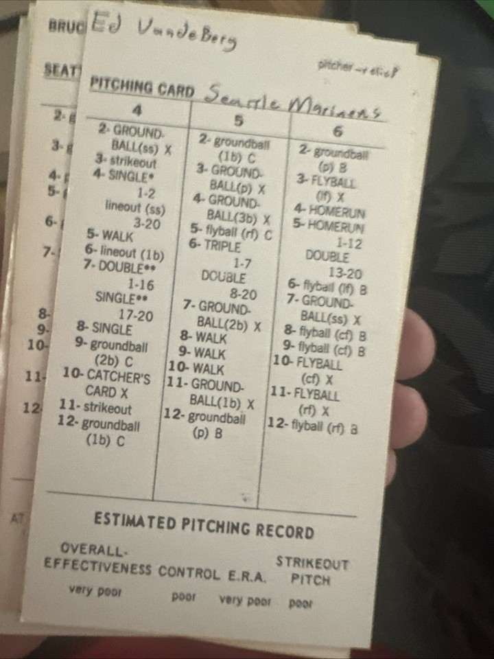 Strato Matic BB 1979 / 1980 season sets Plus 78 Yanks 1,135 Cards ...