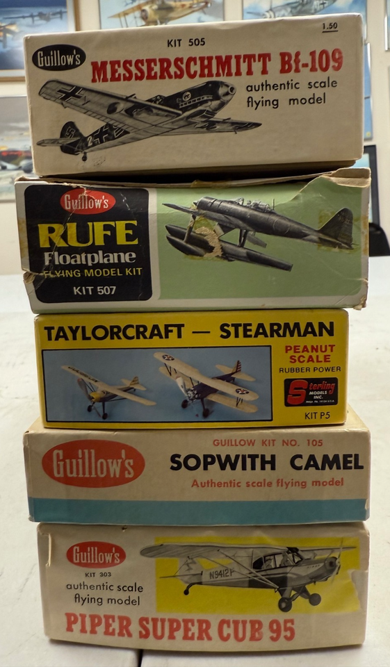 12pc Lot of Guillows Jetco Balsa Wood Model Airplane Kits Aircrafts ...
