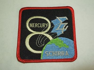 NASA Mercury 8 Sigma 7 Schirra Space Mission Iron On Patch Small | eBay UK