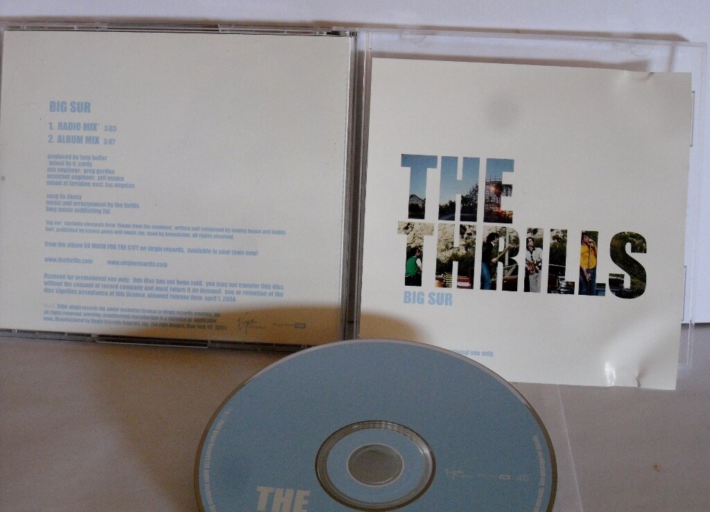 The Thrills - Big Sur Promotional ONLY CD Single - 7087 ** Free ...