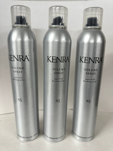 KENRA #25 VOLUME SPRAY 10 Oz SUPER HOLD FINISHING HAIRSPRAY Pack of 3 ...