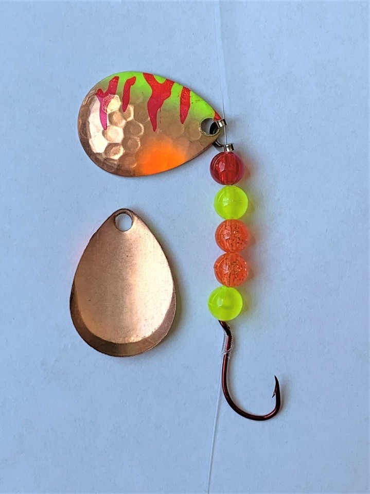 SUZIES SPINNERS 5 Walleye Spinner Rigs Size 3 Colorado Blades | eBay