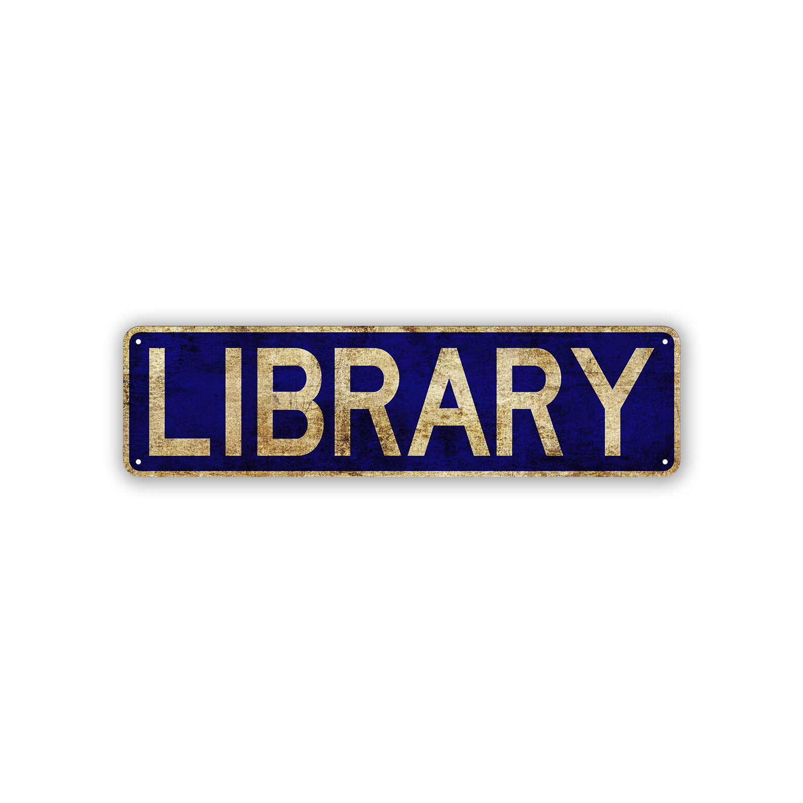 Library Street Sign| College School Home Man Cave Vintage Décor ...