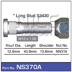 NICE PRODUCTS Stud & Nut NS370A NS370A | eBay