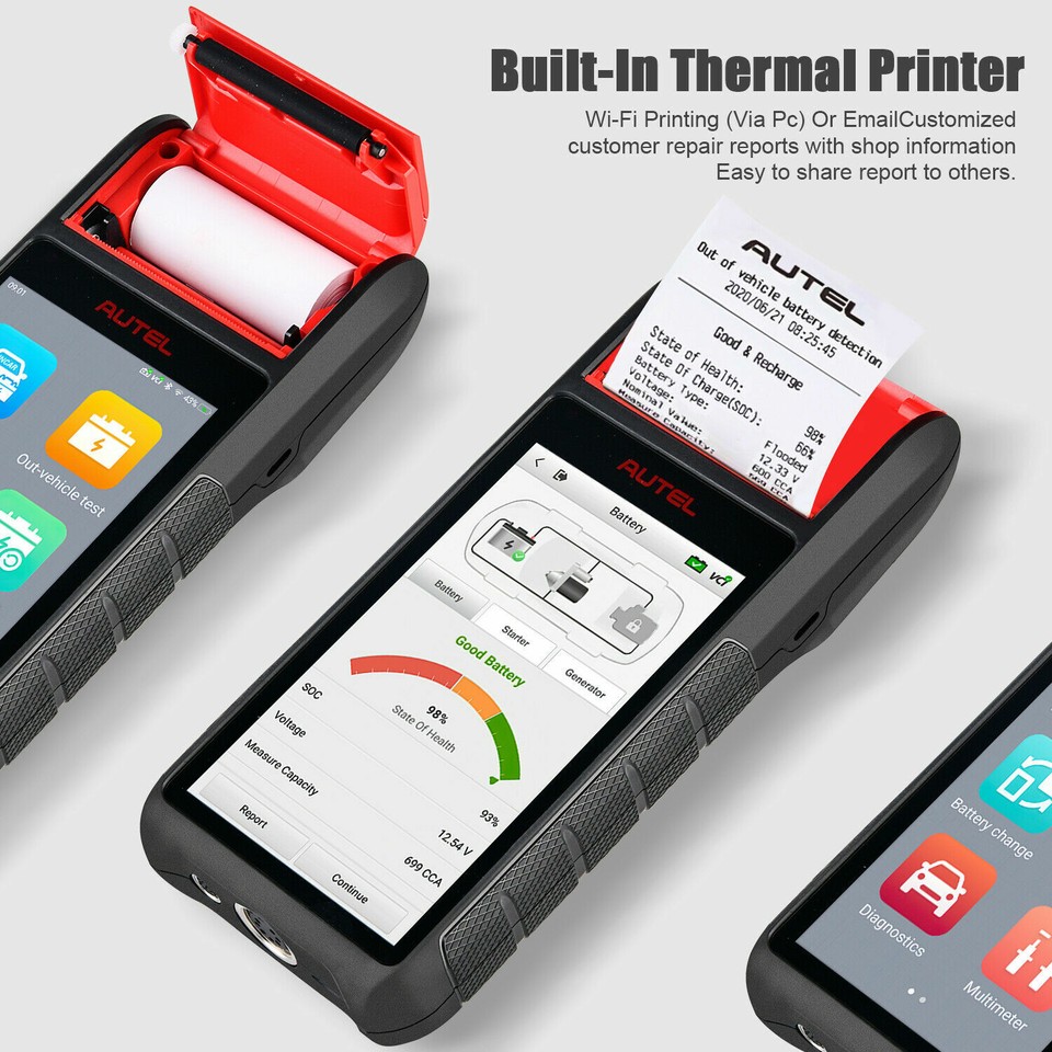 2025 Autel Battery Tester MaxiBAS BT608 OBD2 All System Diagnostic ...