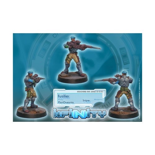 Corvus Belli Infinity PanOceania 28mm Fusilier w/Sniper Rifle Pack New ...