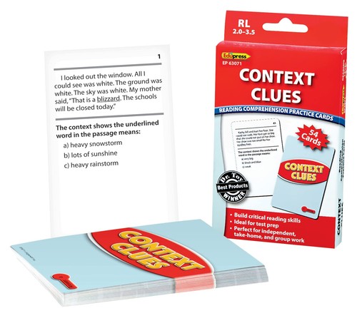 Award Winning Context Clue Flash Cards Level 2.0 3.5 for Reading ...