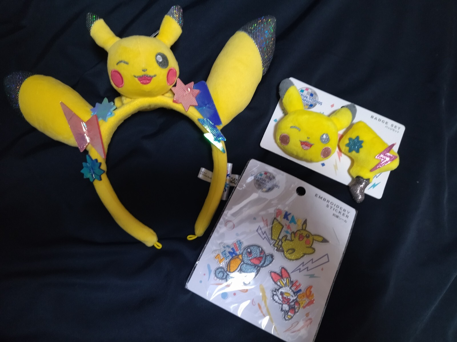 pokemon Universal Studios Japan headband badge patch pikachu | eBay
