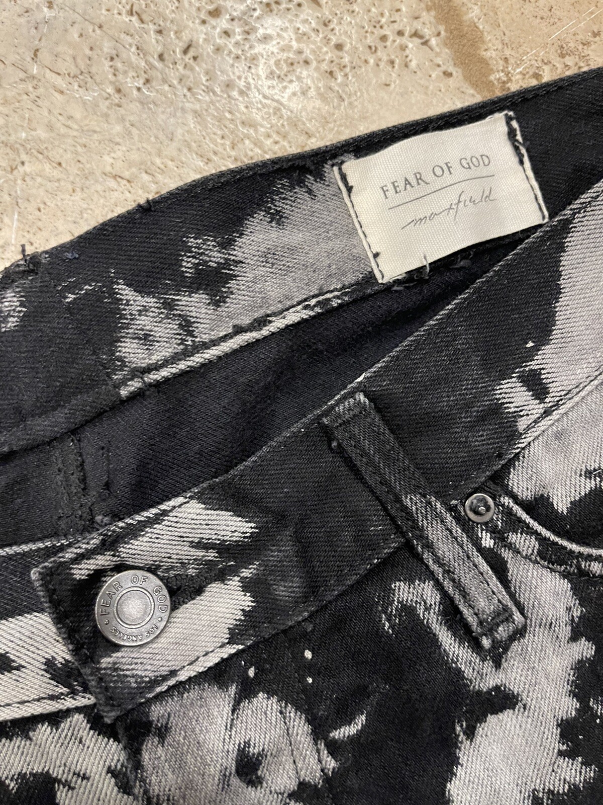 Fear of God x Maxfield Tie Dye Selvedge Romper Denim Pants | eBay