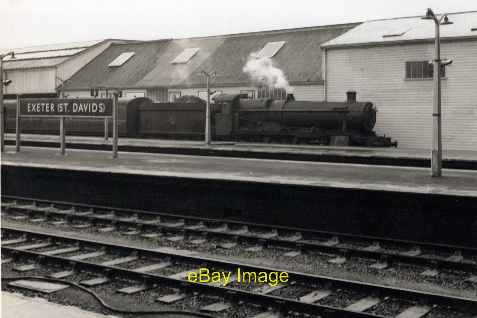 Photo 6x4 Railway Steam Engine Exeter St Davids c1959 | eBay UK