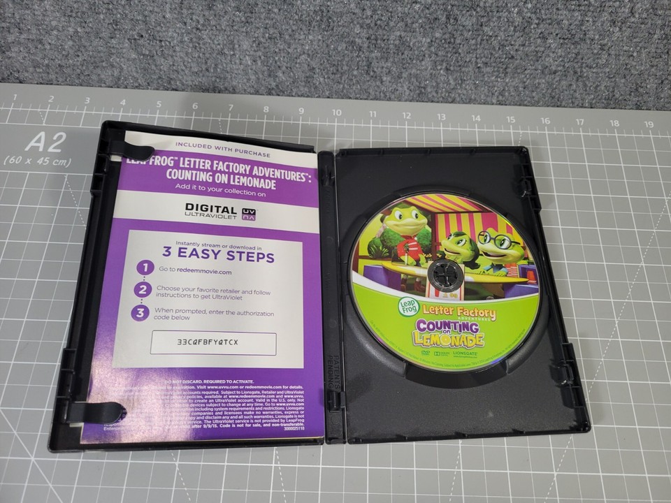 Lot of 7 Leap Frog Learning DVDs - Letters, Math, Go to School ...