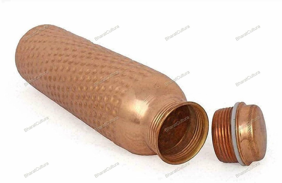 New Stylish And Advanced Leak Proof Hammered Cap -Copper 900 ml Bottles ...