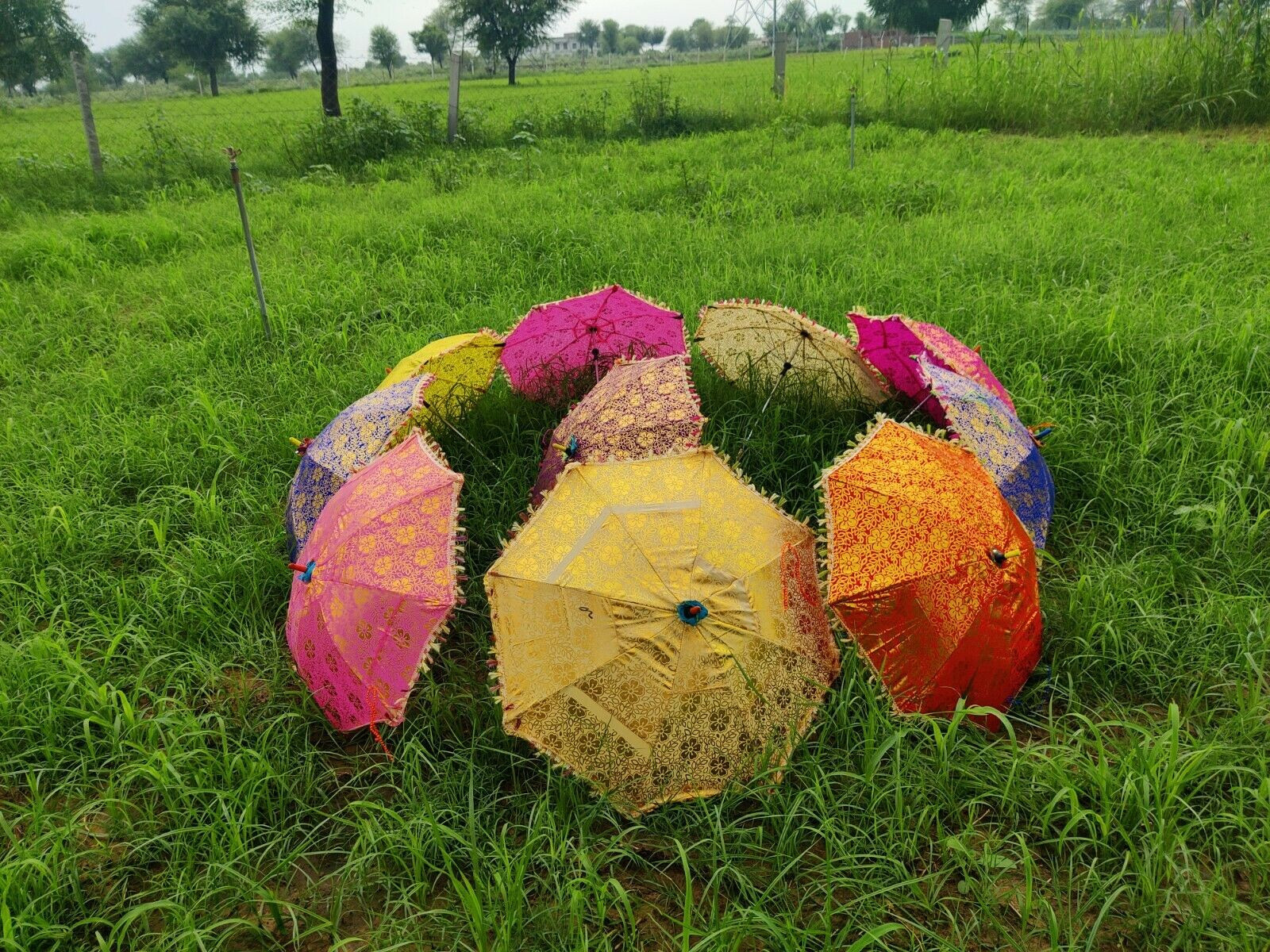 Wholesale Lot Of 20 PC Indian Decorative Sun Shade Hippie Parasol Boho ...