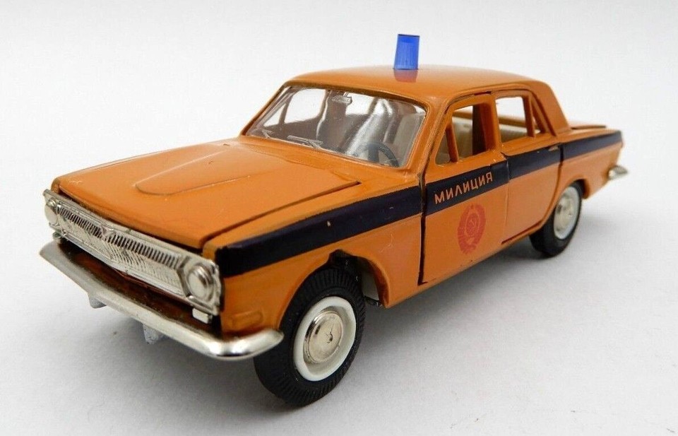 VINTAGE VOLGA 24 A26 RUSSIAN 1:43 SCALE DIECAST VOLGA GAZ TA3-24 POLICE ...