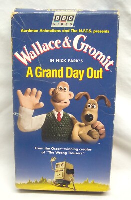 Aardman Animations WALLACE & GROMIT A Grand Day Out VHS VIDEO 1995 ...