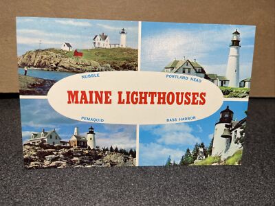 Maine LightHouses Postcard | eBay