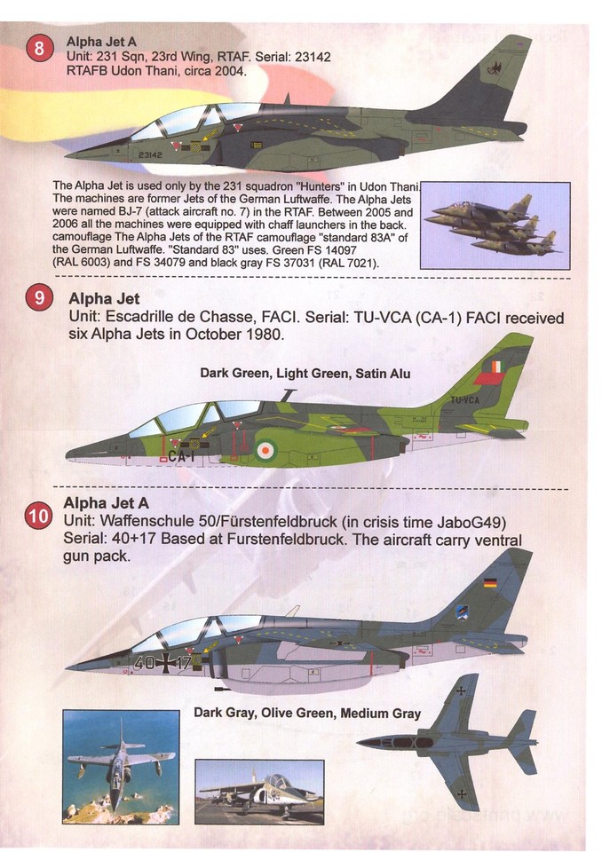 Print Scale Decals 1/72 DORNIER DASSAULT ALPHA JET Part 1 | eBay