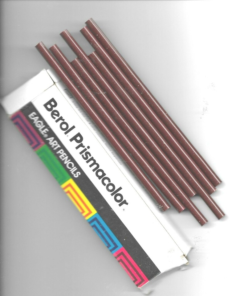 Berol Prismacolor Eagle Art Pencils 11 Unsharpened Brown Box Of 12 ...